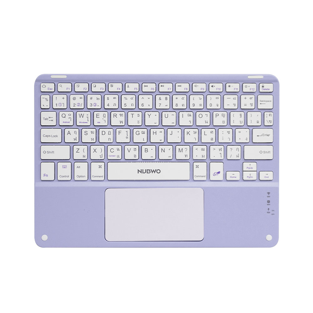 Bluetooth Keyboard touchpad NKB-106 Purple - NUBWO | Remax Thailand