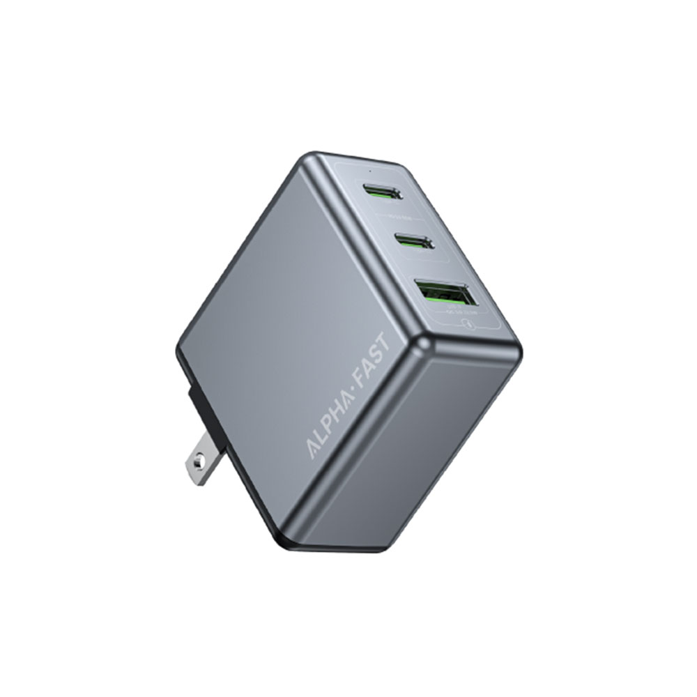 USB Charger ALC-Gan65w (65w,Black) - ALPHAX | Remax Thailand